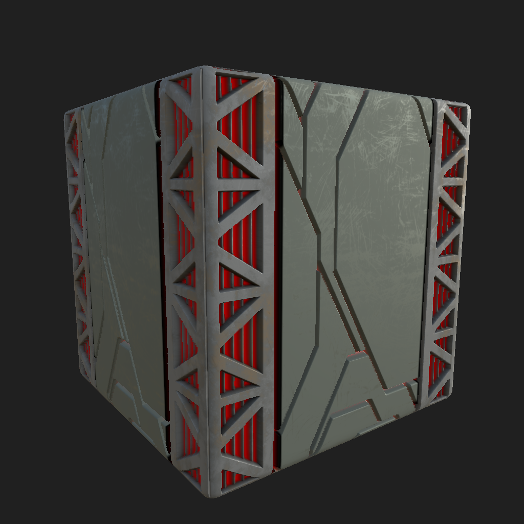 Sci Fi Metal Panel Texture SCI FI WALL PANEL VX EDITION 3D Model $40