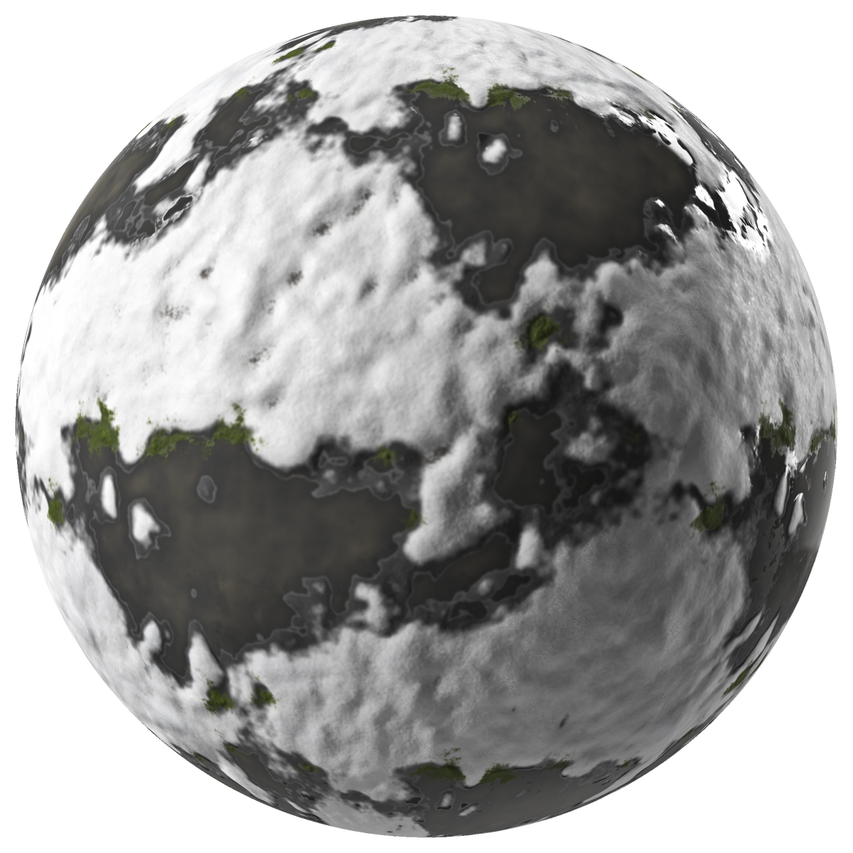 Melted Snow Substance Material on Substance 3D Community Assets