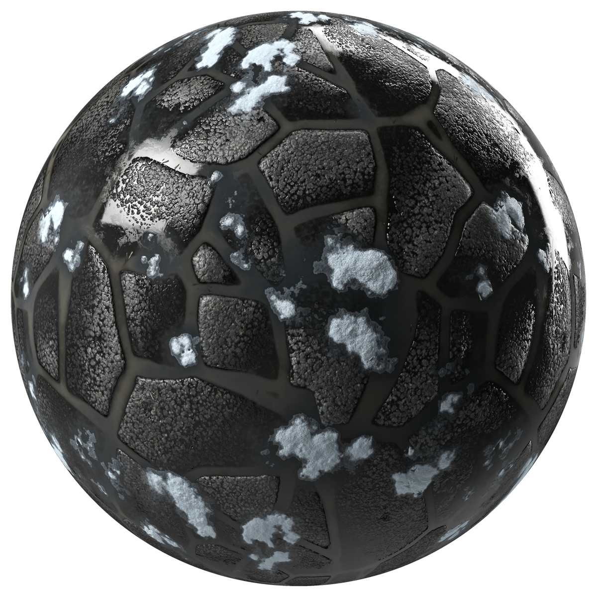pavement snow ground Substance Material on Substance 3D Community Assets