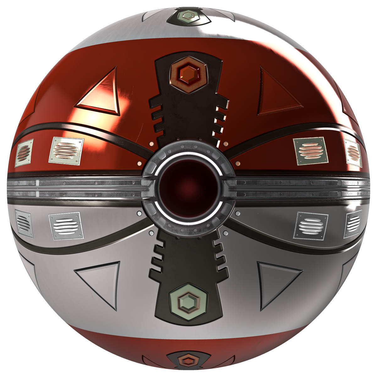 Sci Fi Pokeballs Substance Material on Substance 3D Community Assets