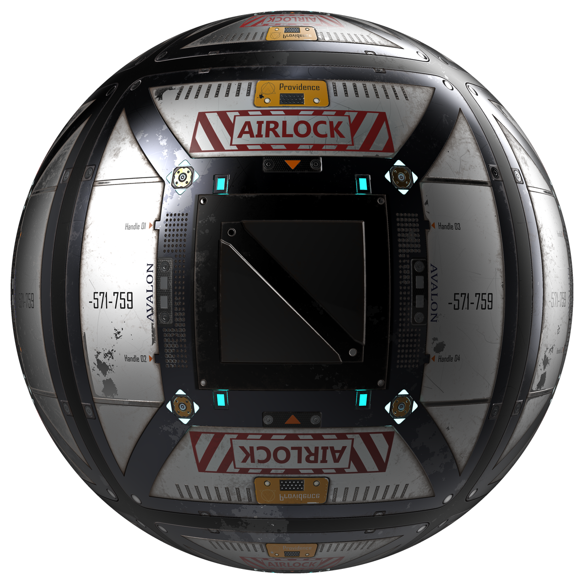 Emergency Hatch Substance Material on Substance 3D Community Assets