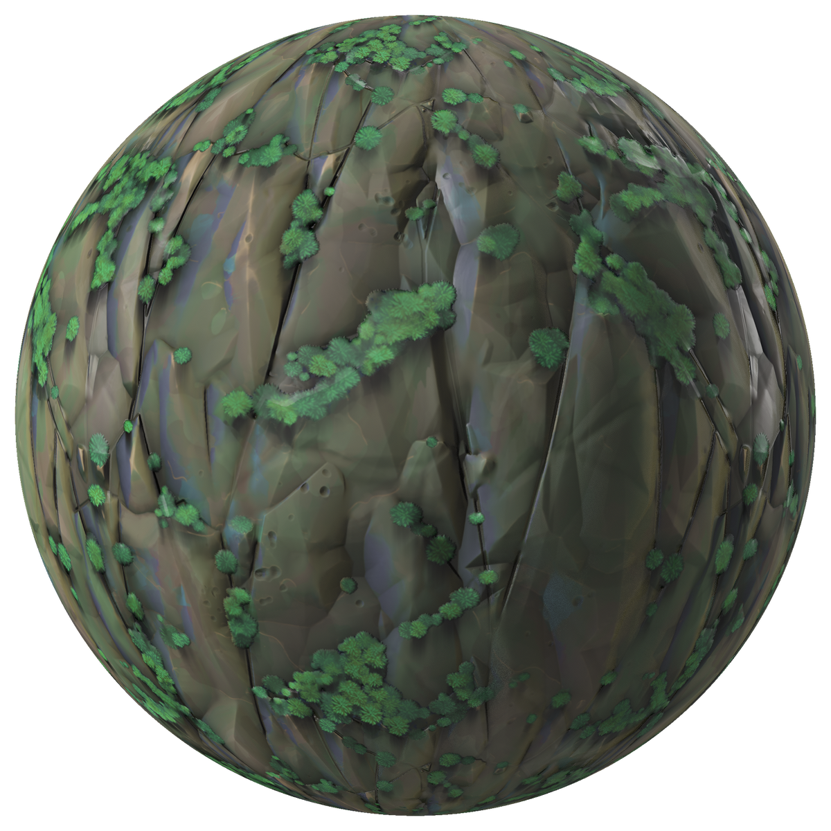 StylizedMossyCliff Substance Material on Substance 3D Community Assets