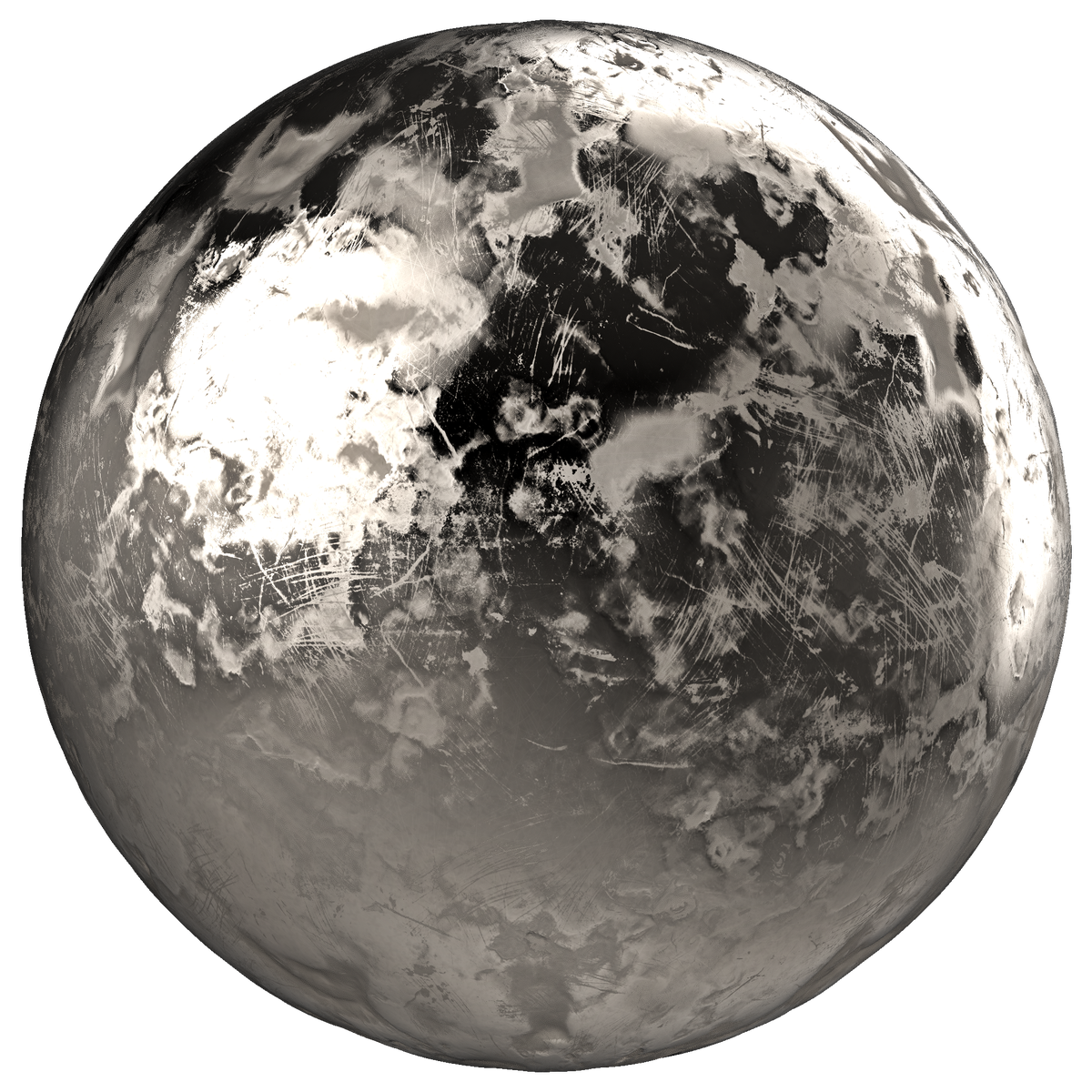 Battered Nickel Substance Material on Substance 3D Community Assets