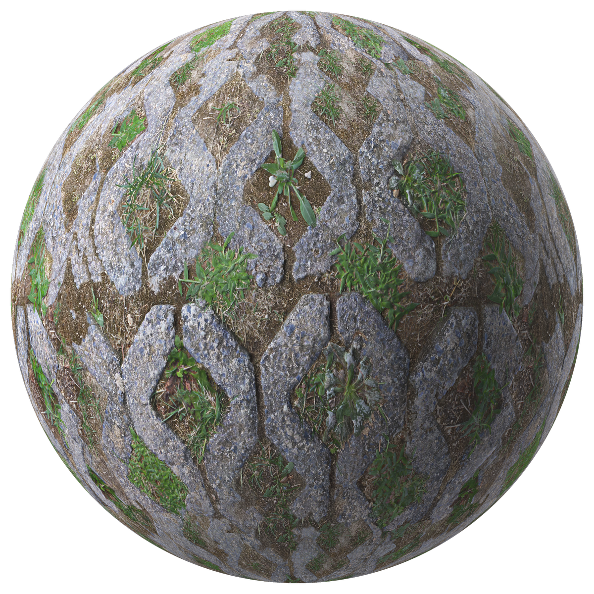 Grassy Stone Ground Substance Material on Substance 3D Community Assets