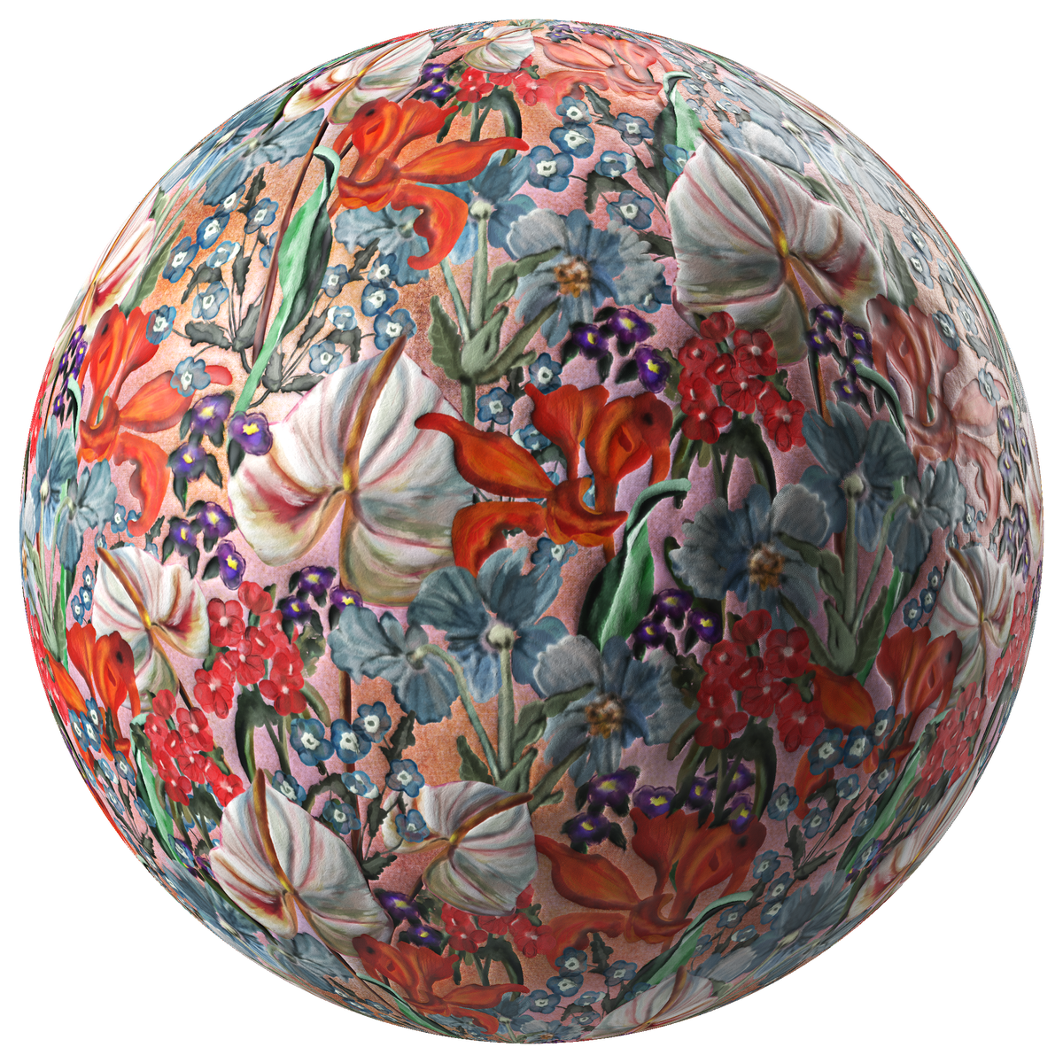 happy garden floral texture Substance Material on Substance 3D ...