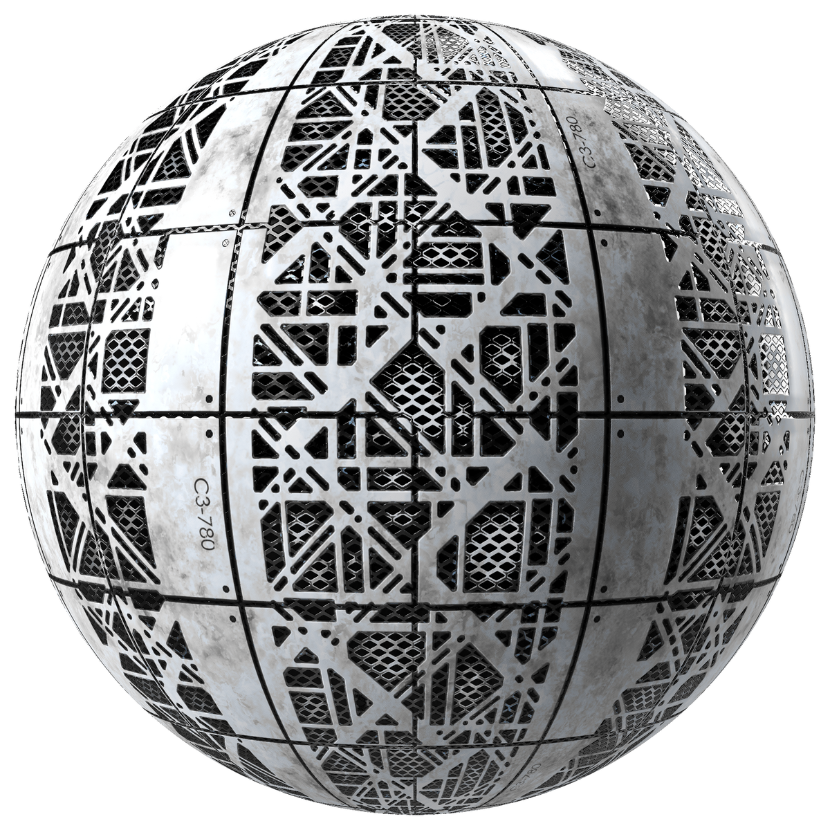 Sci Fi patterned floor Substance Material on Substance 3D Community Assets
