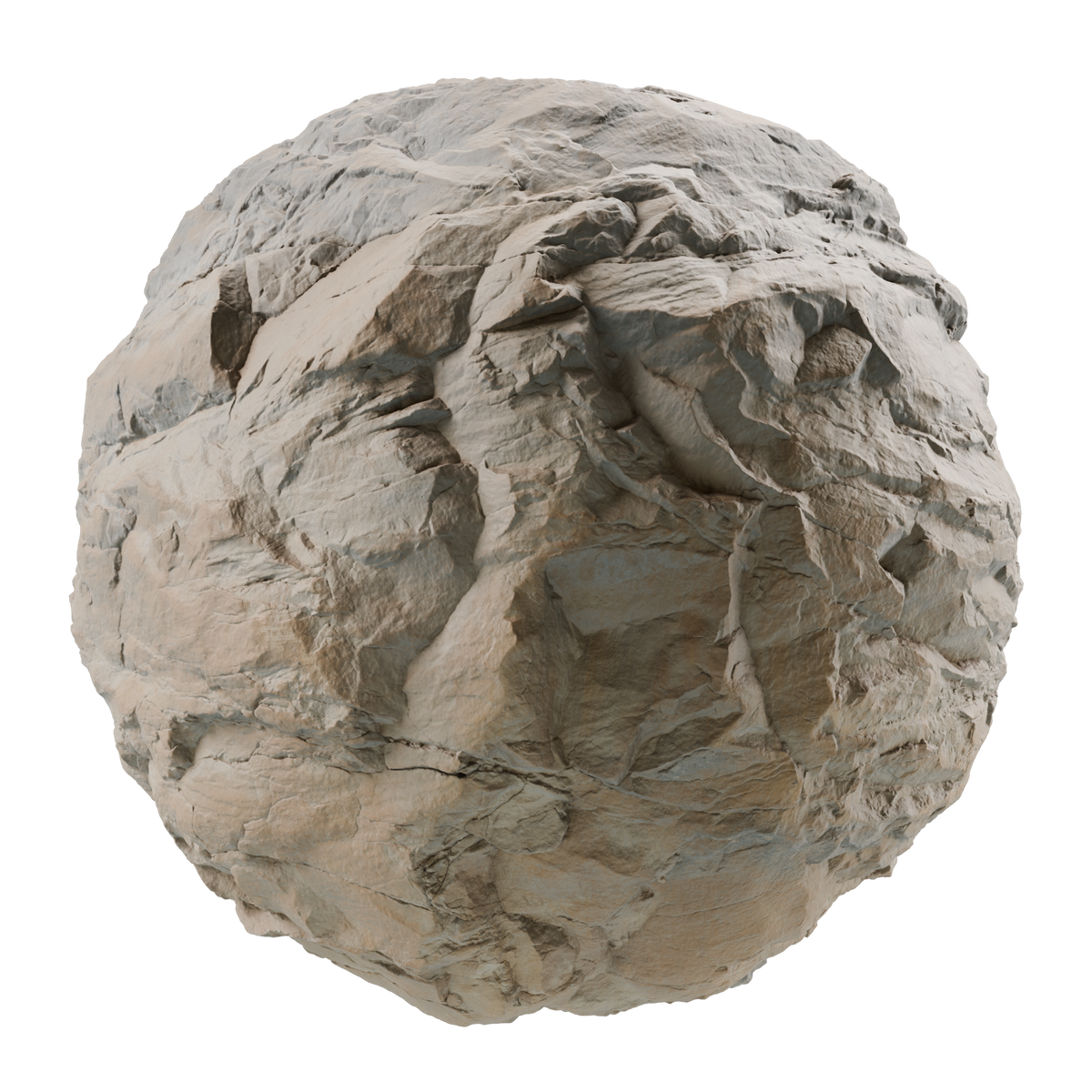 Bleached Chiseled Rock on Substance 3D Assets