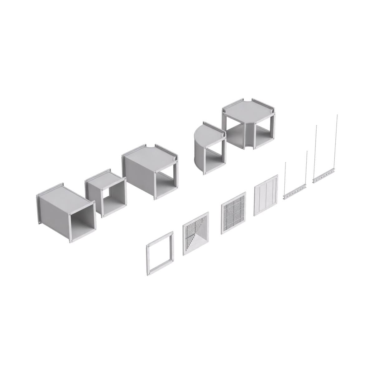 Commercial Air Duct Set 01 on Substance 3D Assets