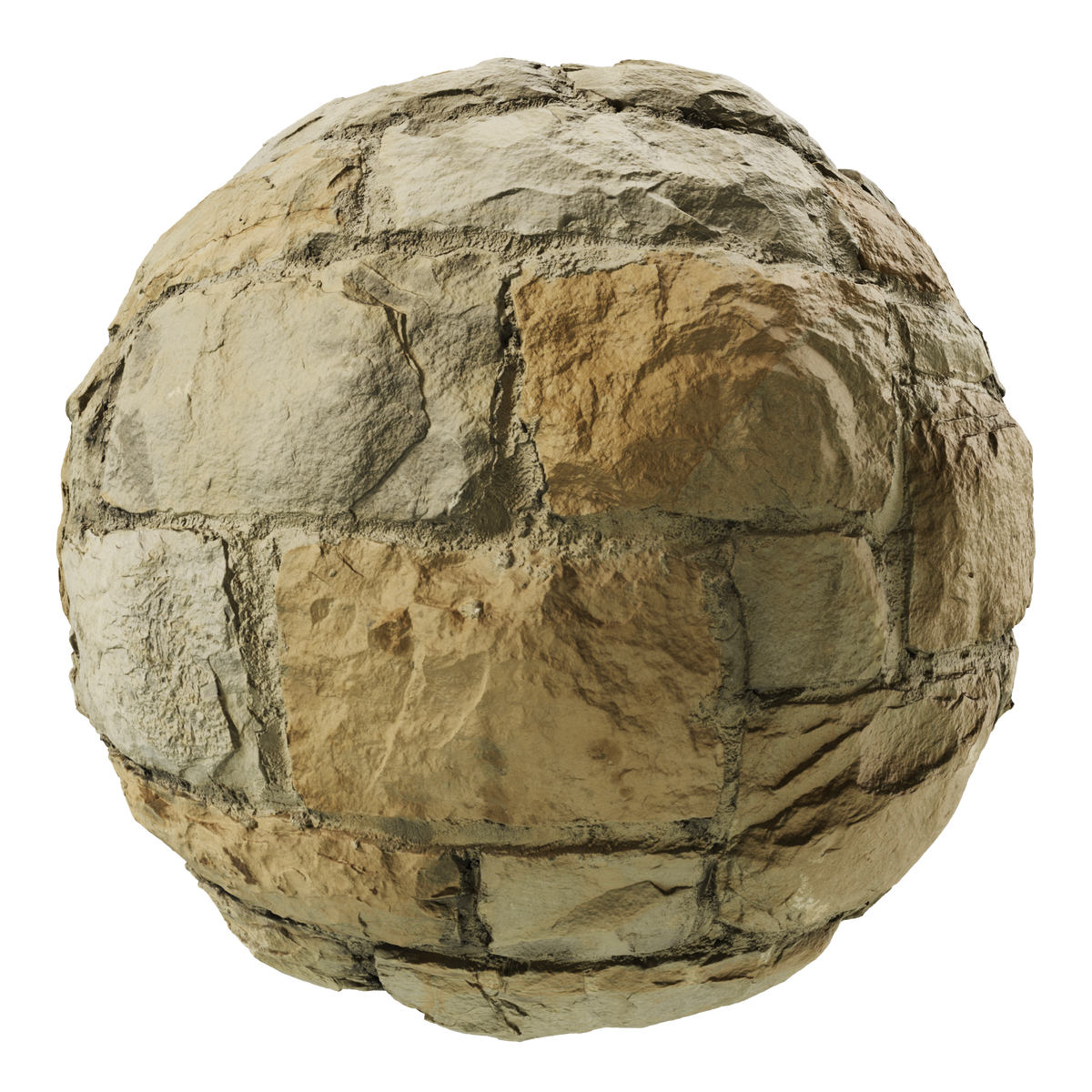 Damaged Stone Wall on Substance 3D Assets