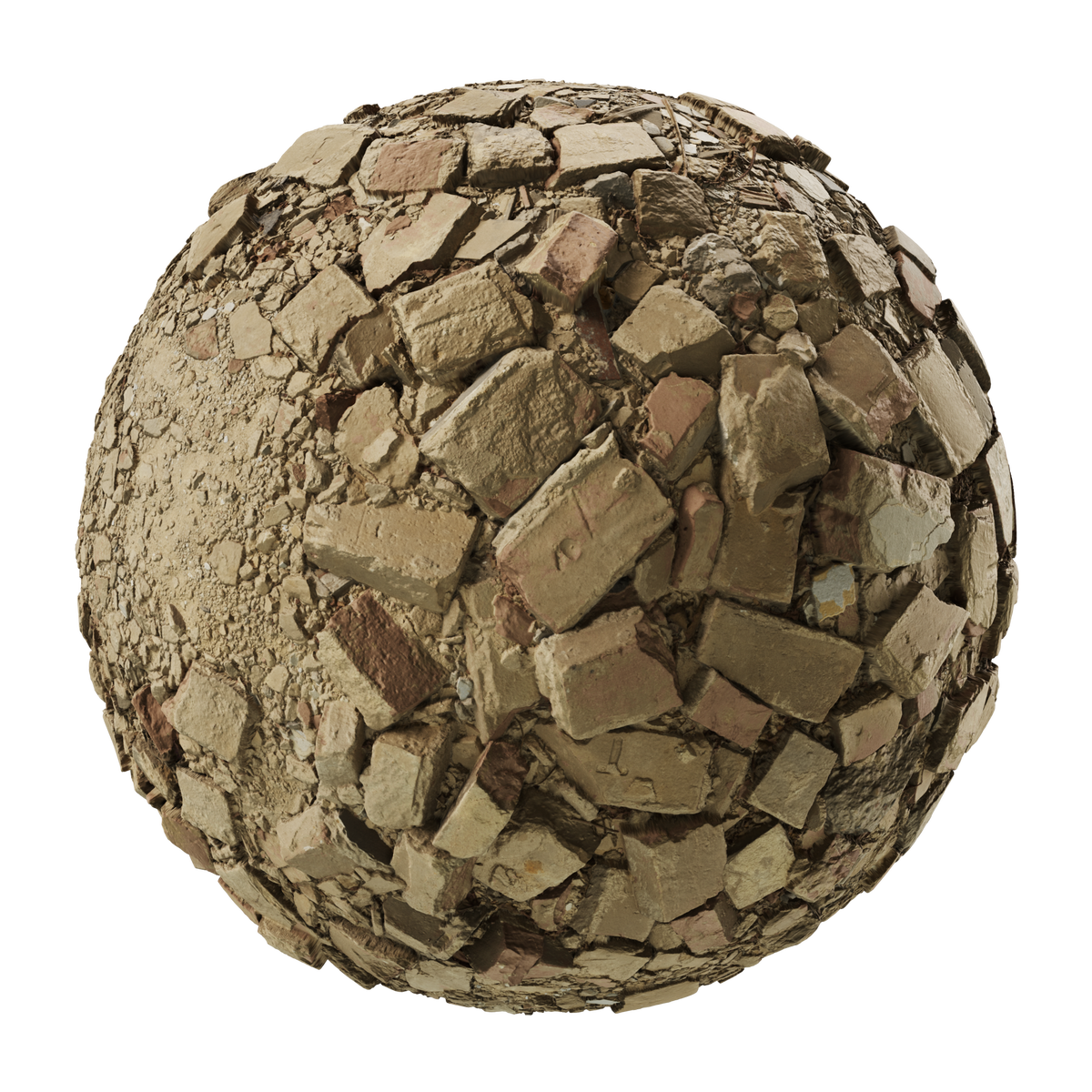 Brick Rubble Ground on Substance 3D Assets