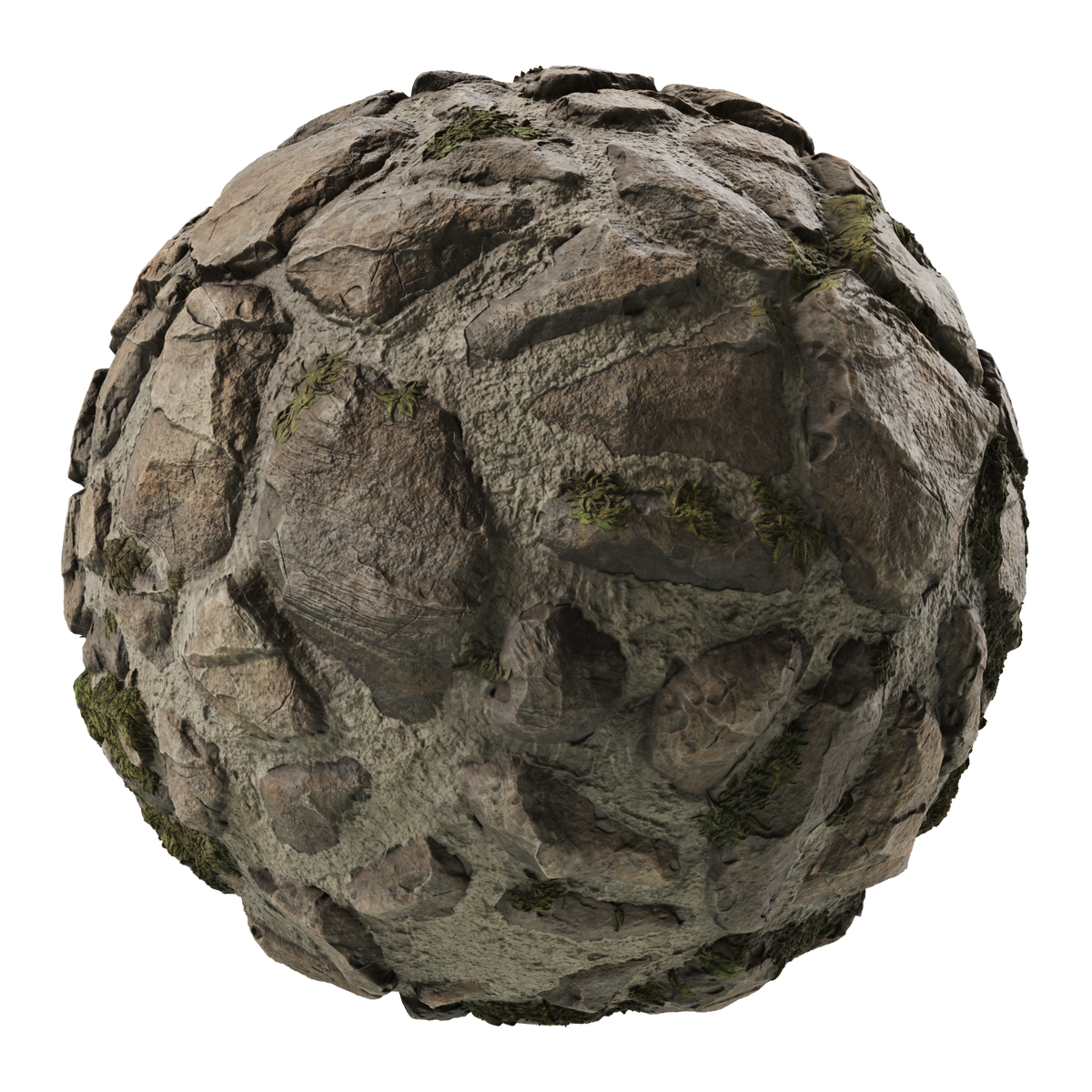 Medieval Rubble Stone Wall on Substance 3D Assets