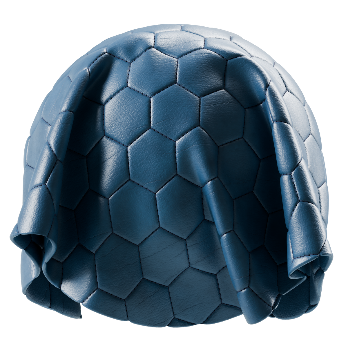 Sheep Leather Hexagon Quilt on Substance 3D Assets