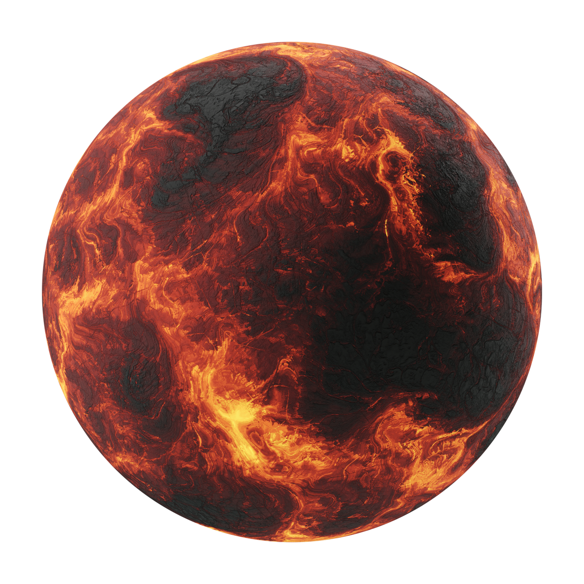 Lava Planet Surface on Substance 3D Assets