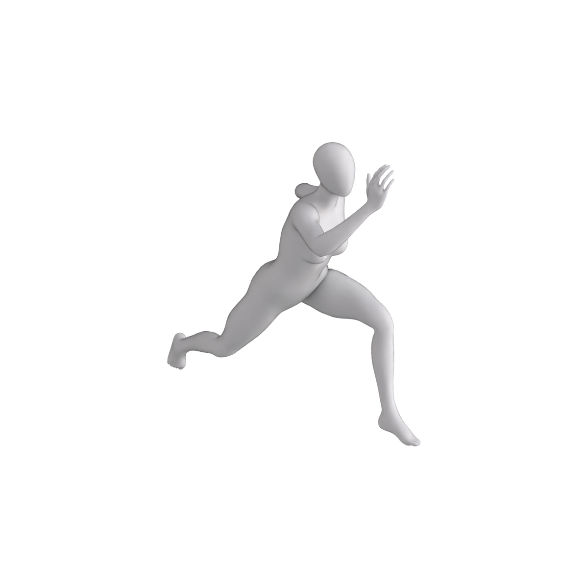 Base Model Human Female Running 01 on Substance 3D Assets