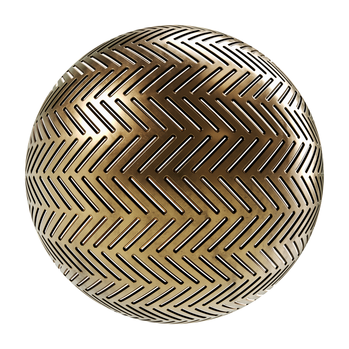 Bronze Perforated Chevron on Substance 3D Assets