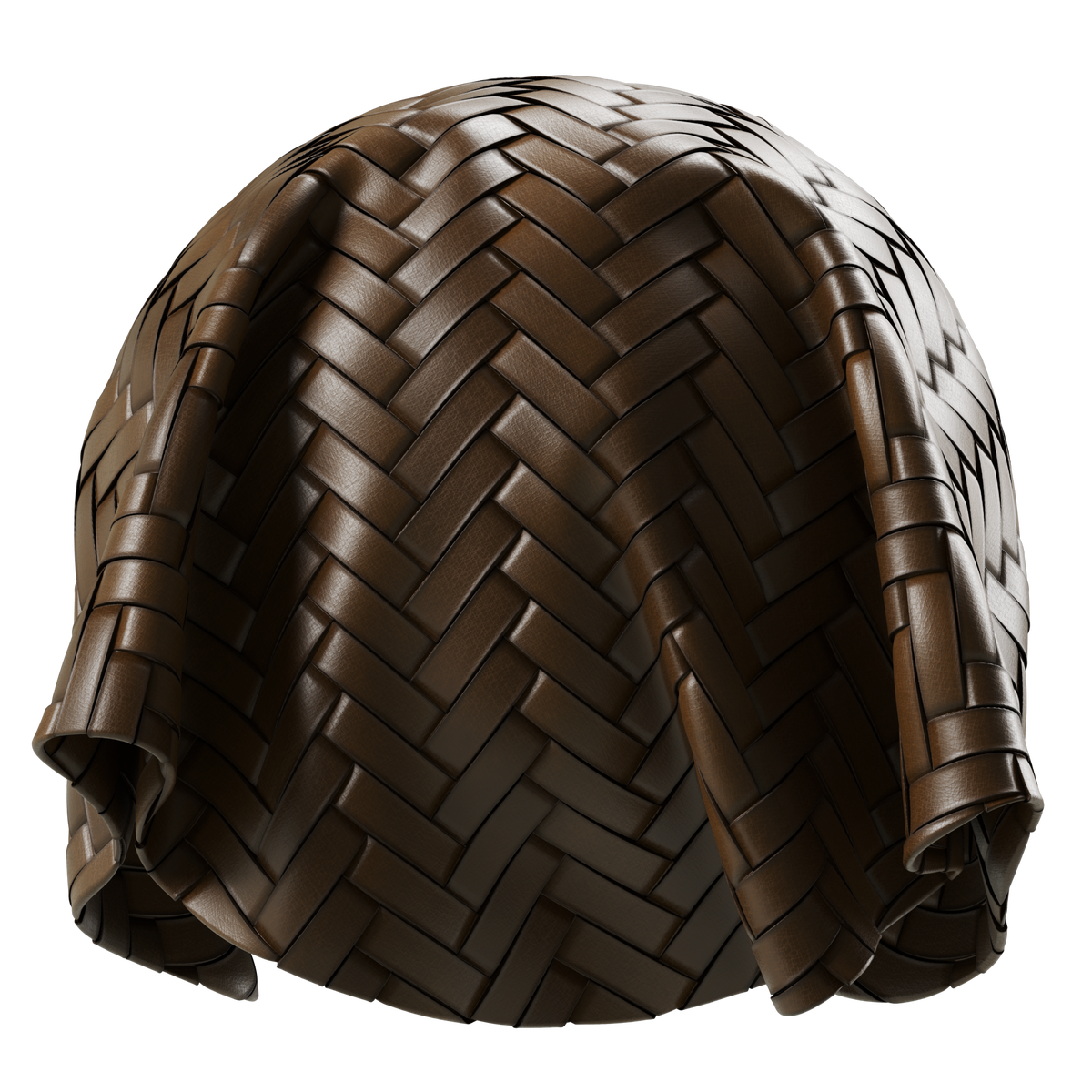 Half Croupon Leather Braids on Substance 3D Assets