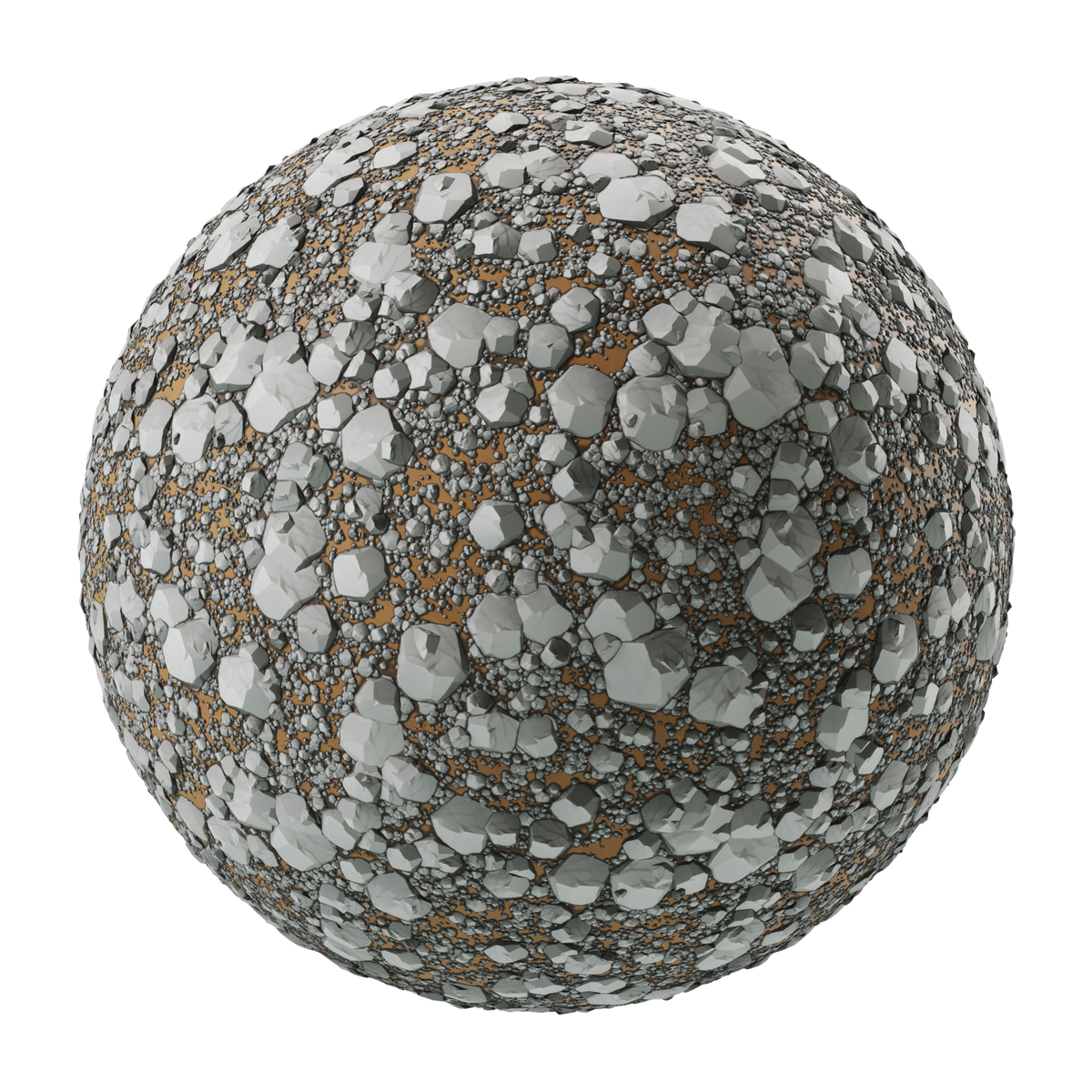 Stylized Medium Pebbles Ground on Substance 3D Assets