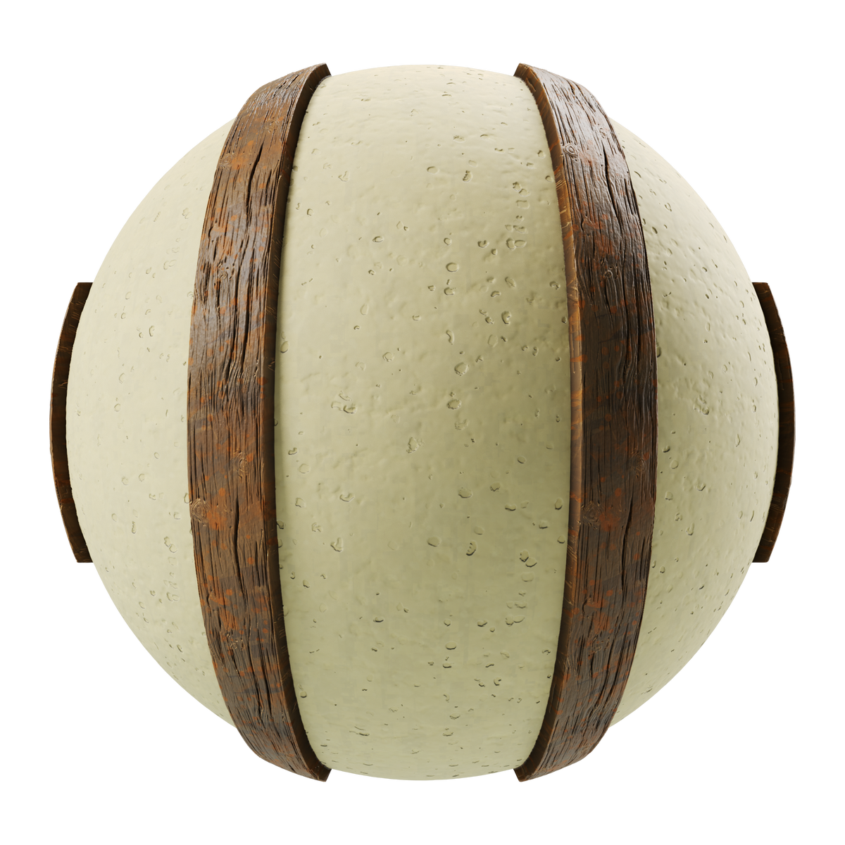 Stylized Plaster Wall Wooden Beam on Substance 3D Assets