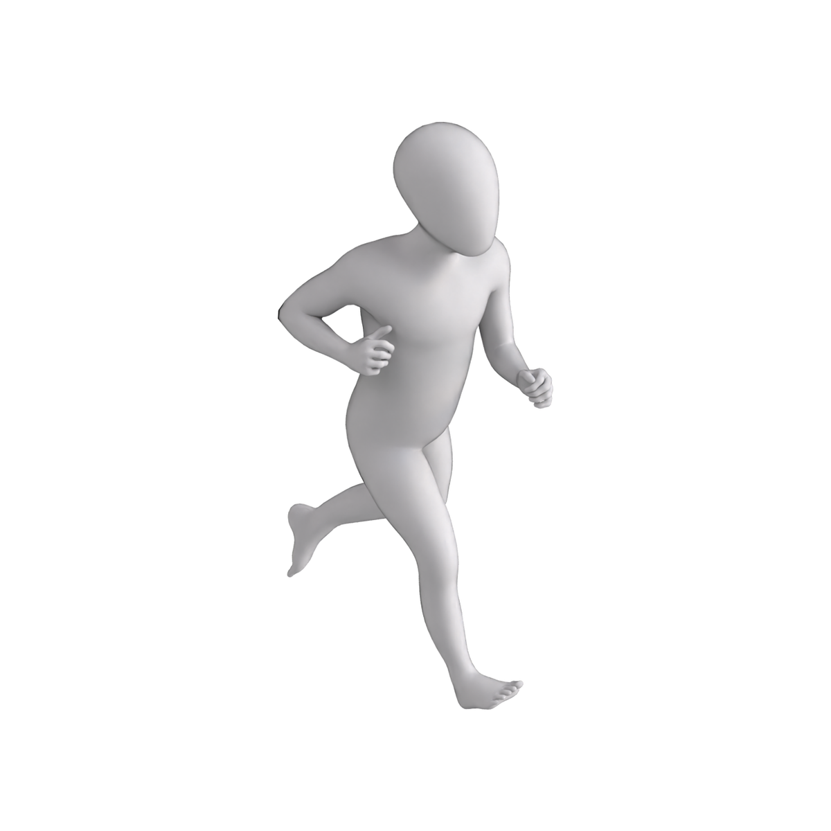 Base Model Human Kid Running on Substance 3D Assets