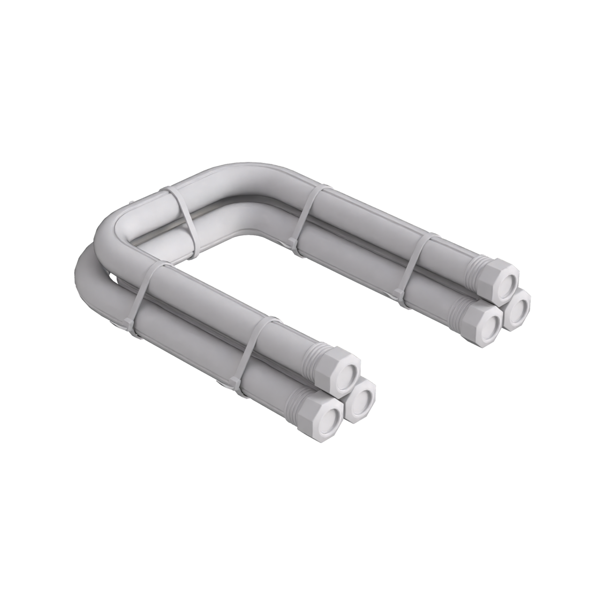 Engine Pipe U Shape 05 on Substance 3D Assets