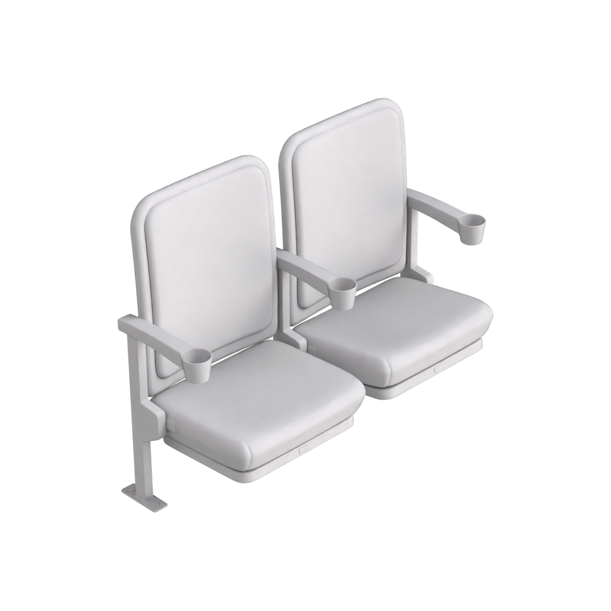Arena Seat Padded Double on Substance 3D Assets