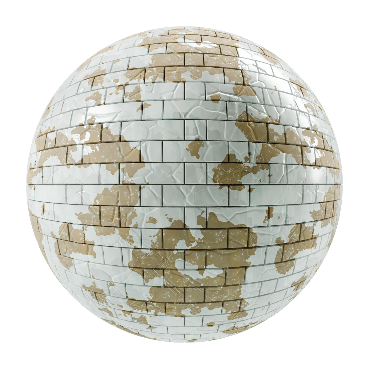 Stylized White Marble Flemish Tiles on Substance 3D Assets