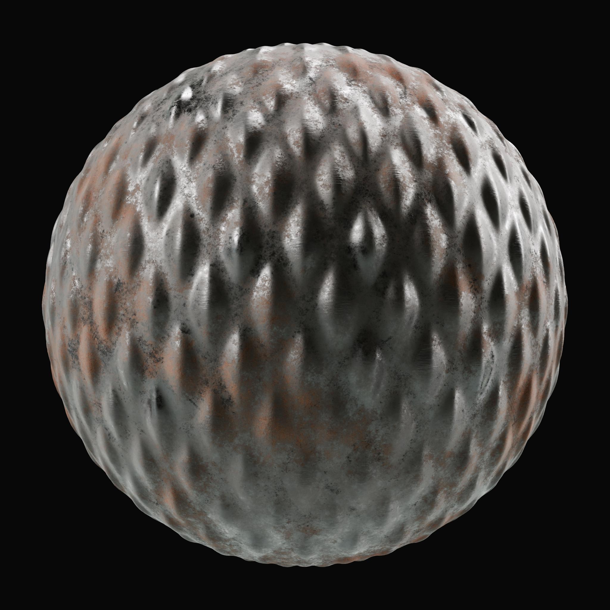 Steel Diamond Emboss Pattern on Substance 3D Assets