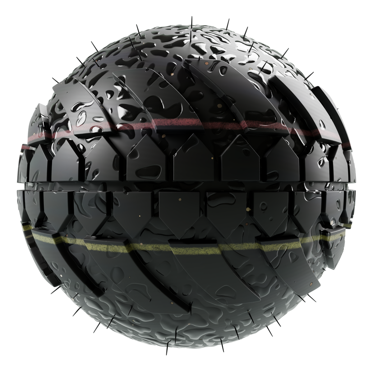 Snowy Off Road Tire D Tread on Substance 3D Assets