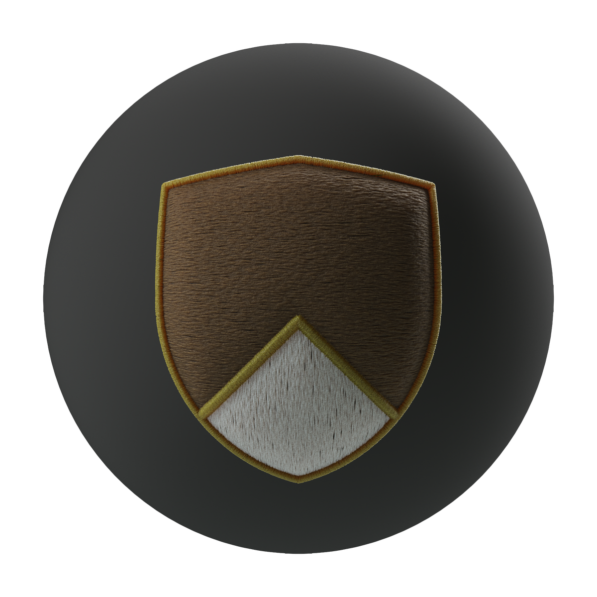 Heraldry Per Chevron Patch on Substance 3D Assets