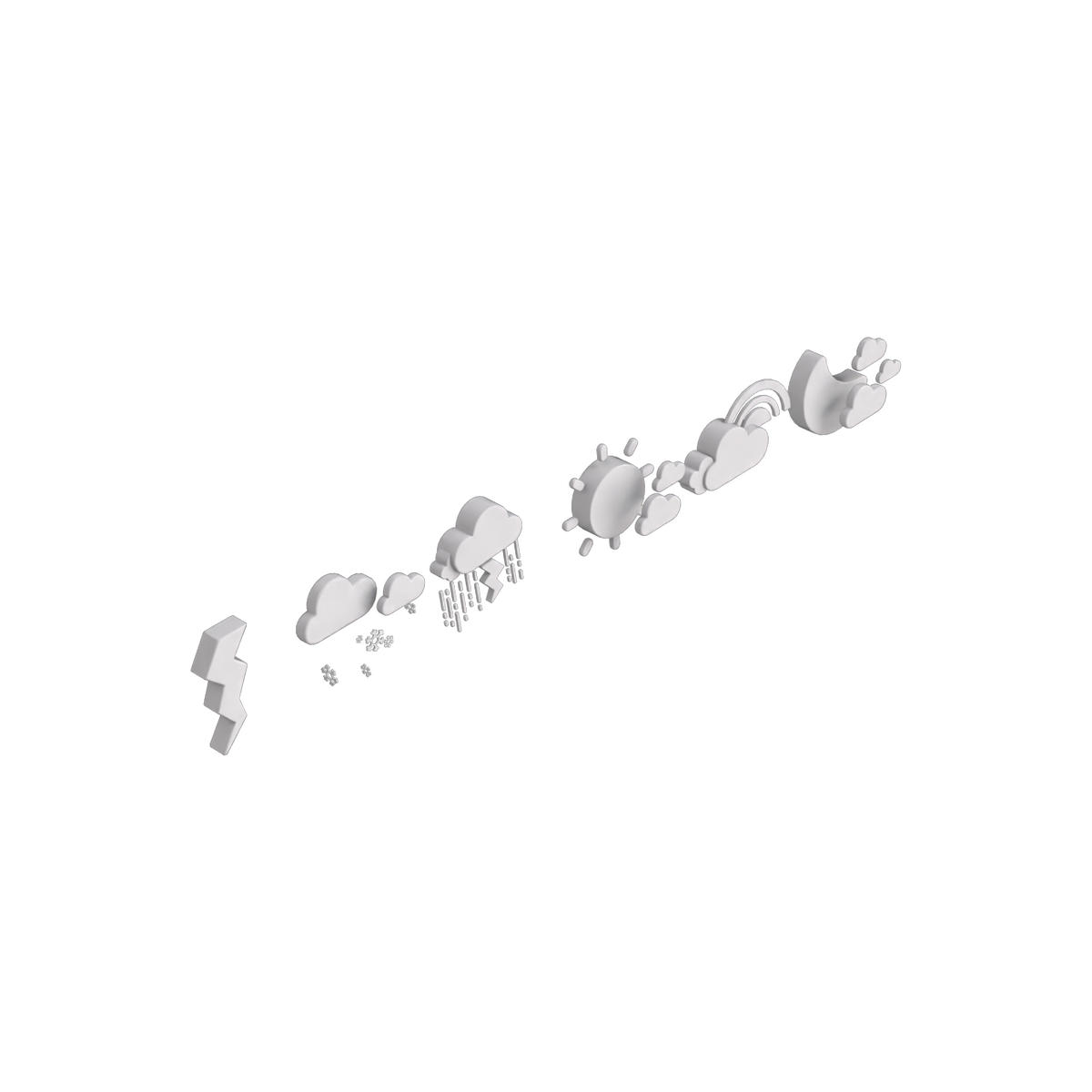 Weather Icons Set on Substance 3D Assets