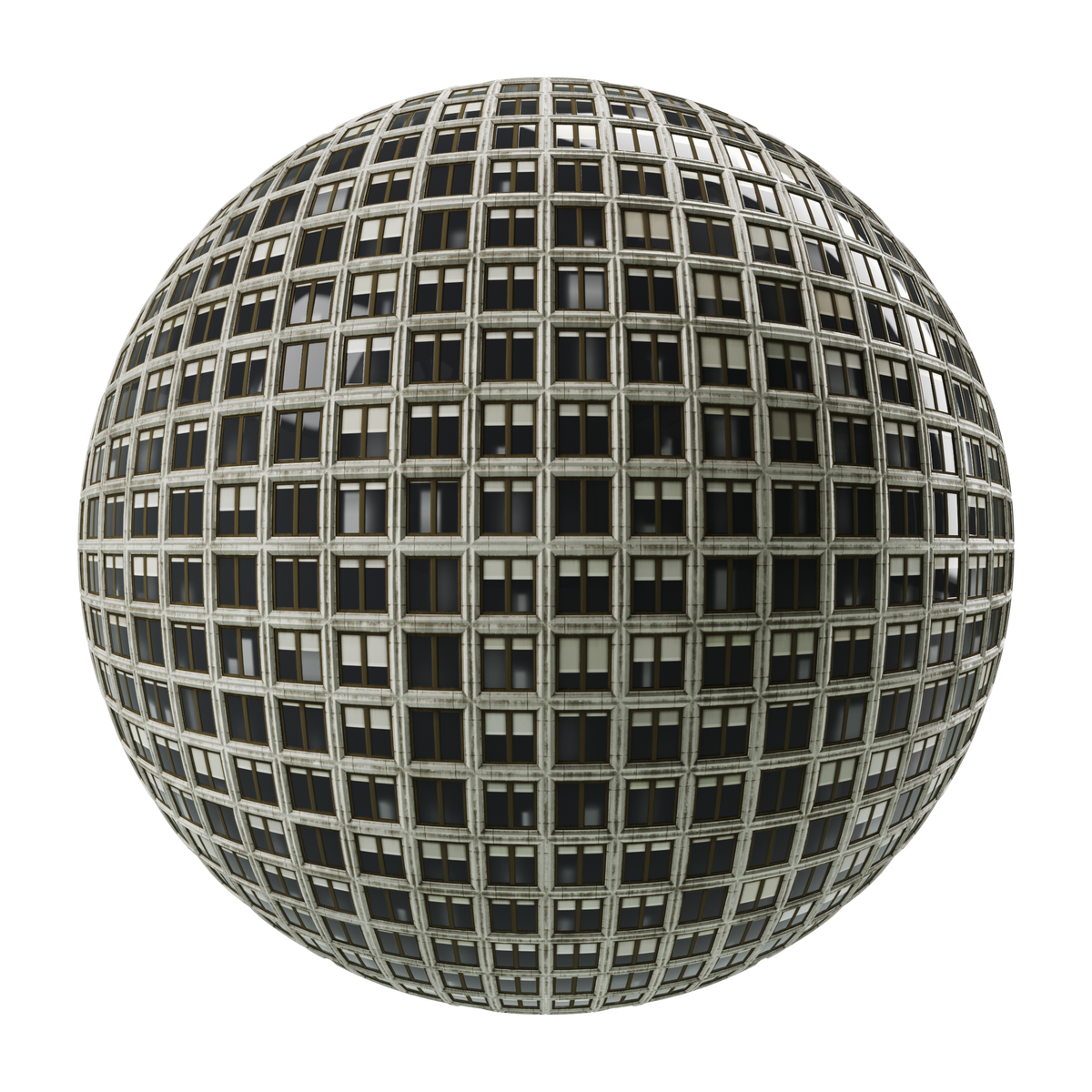Chamfered Concrete Building on Substance 3D Assets