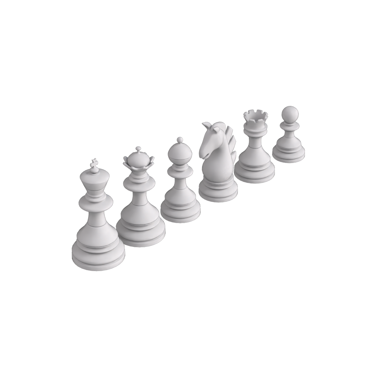 Chess Pieces Set on Substance 3D Assets