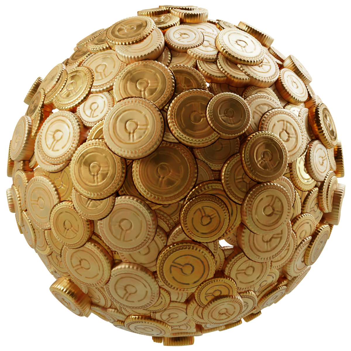 Stylized Gold Coins on Substance 3D Assets