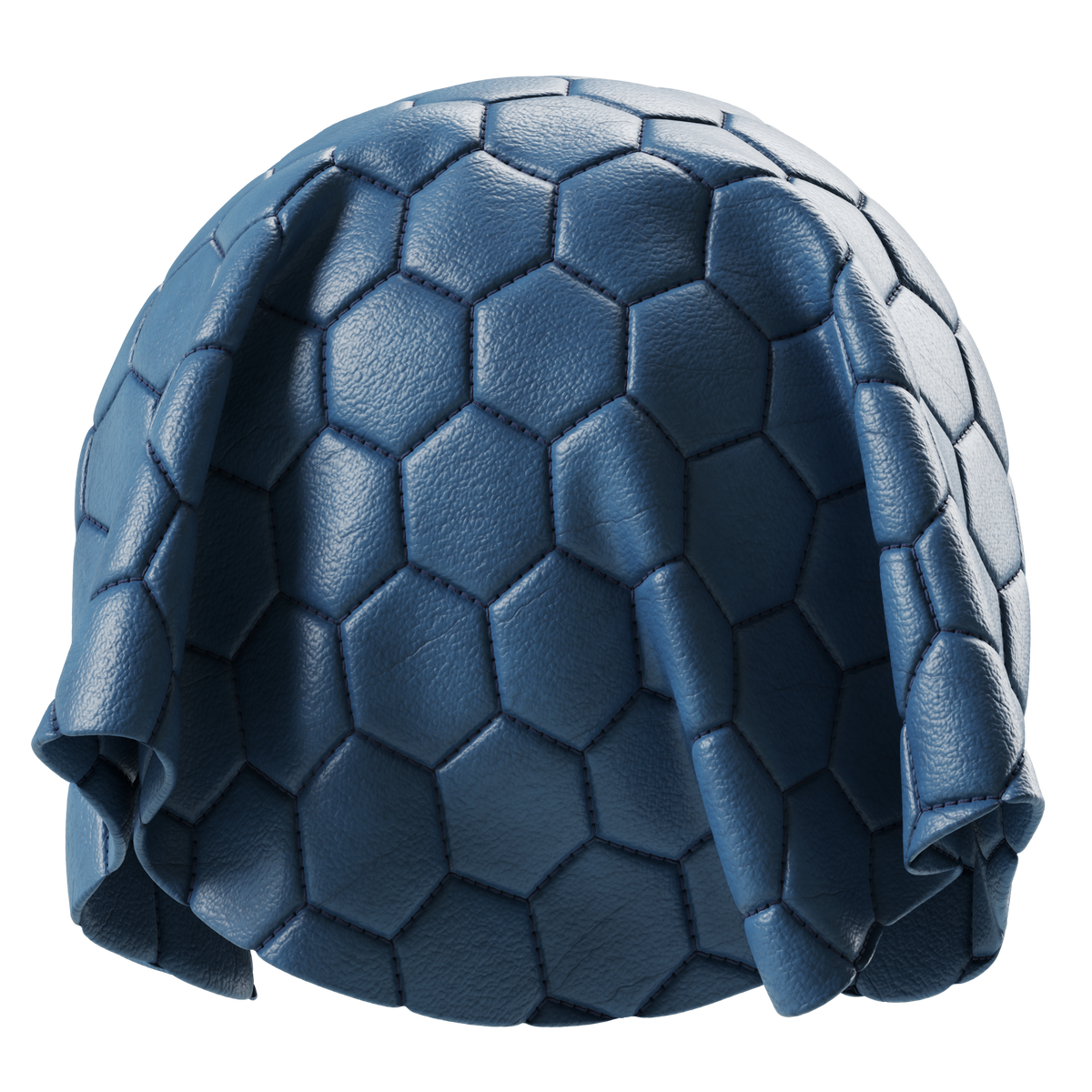 Sheep Leather Hexagon Quilt on Substance 3D Assets