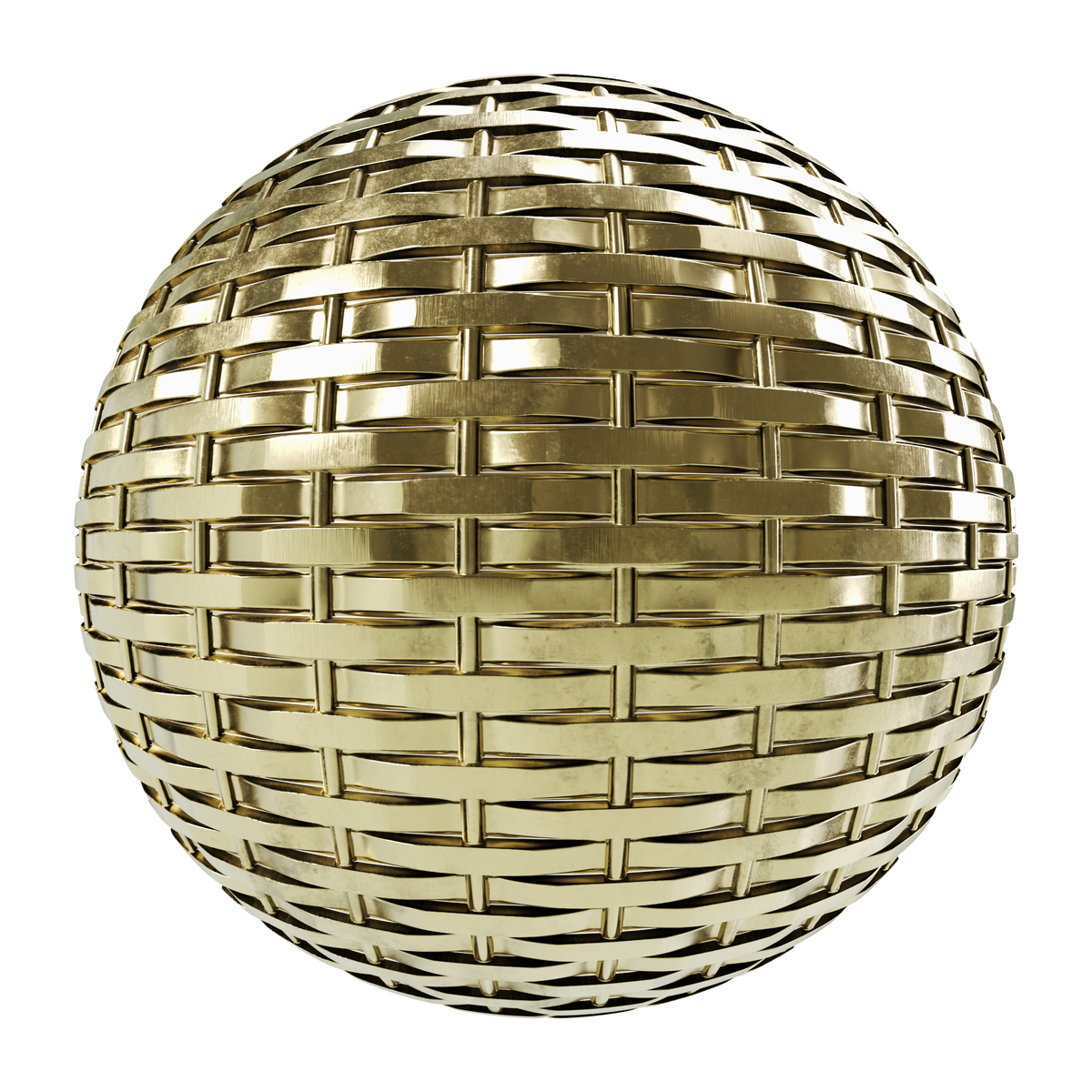 Brass Woven Merge Links on Substance 3D Assets