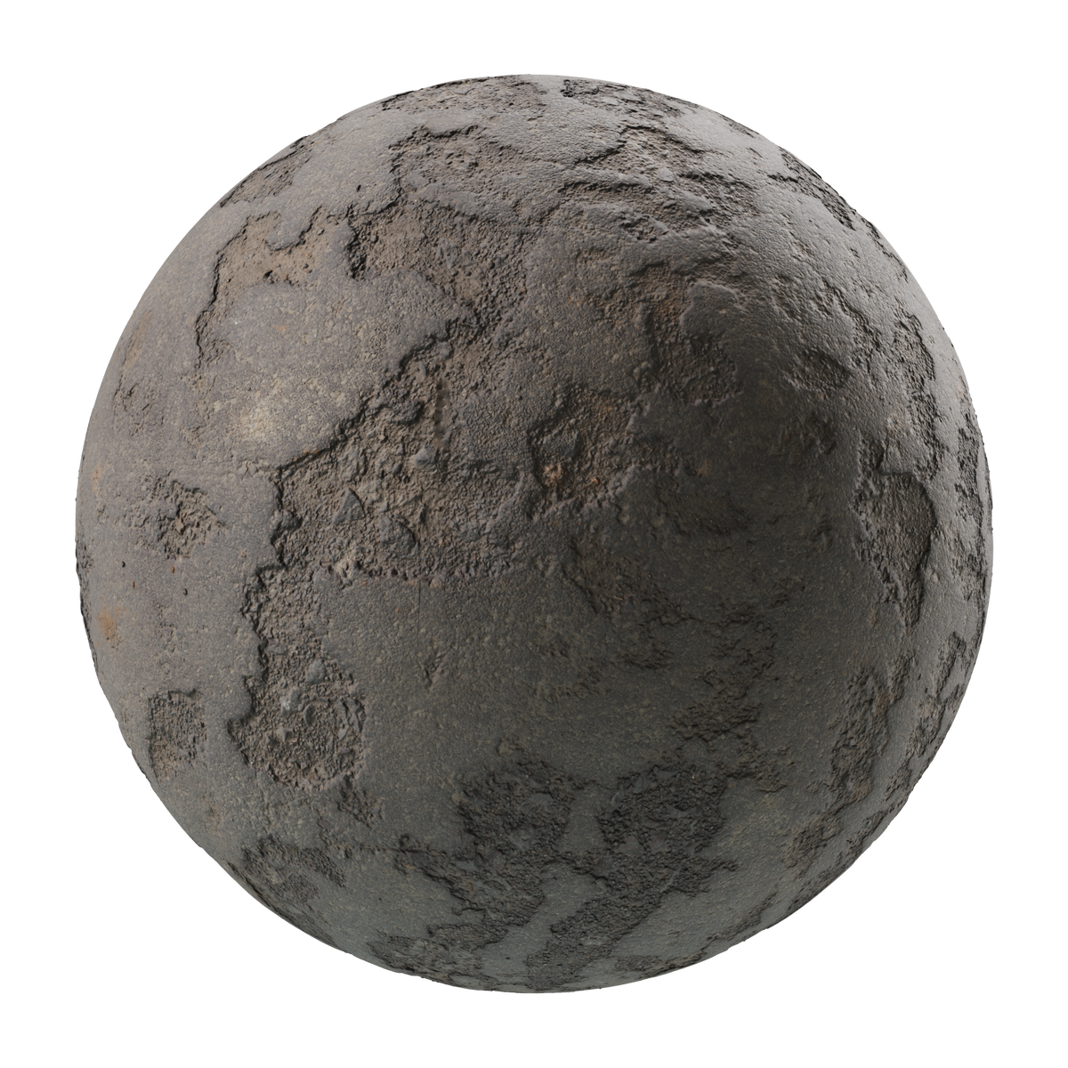 Potholed Asphalt Road on Substance 3D Assets