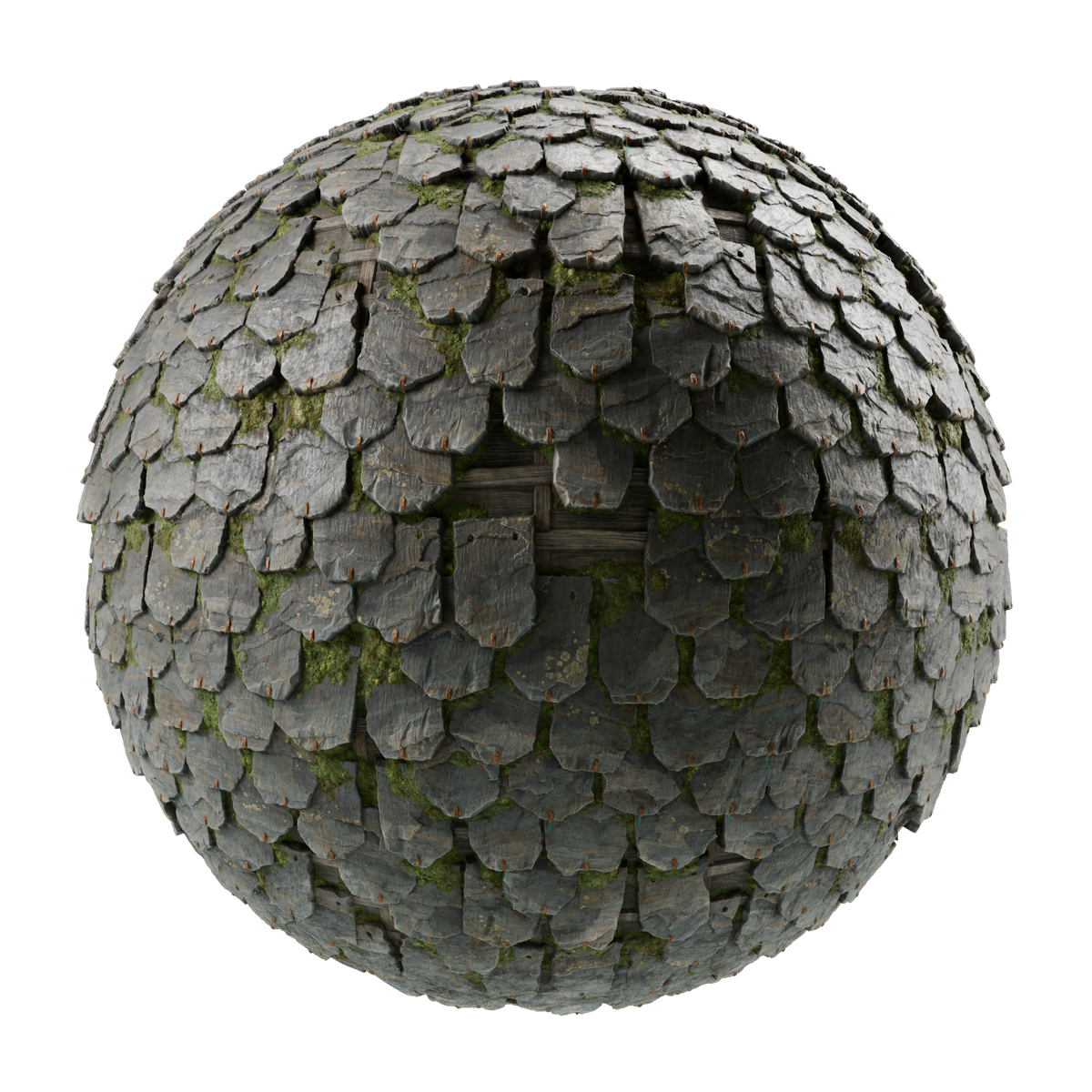 Medieval Slate Roof Tile on Substance 3D Assets