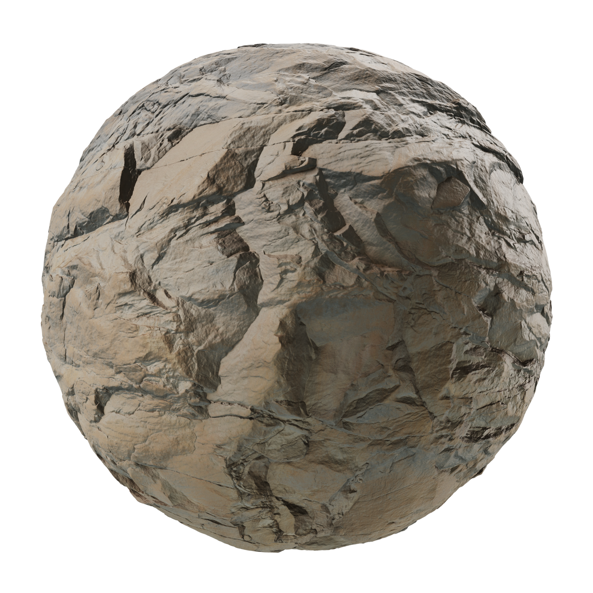 Bleached Chiseled Rock on Substance 3D Assets