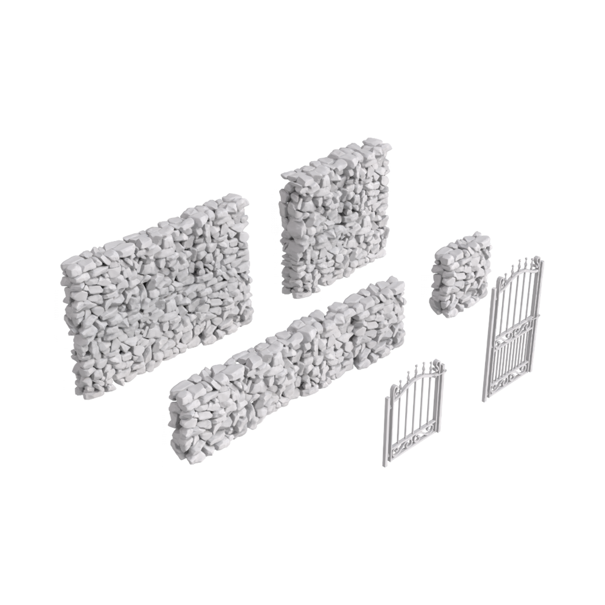 Fence Stone Set 02 on Substance 3D Assets