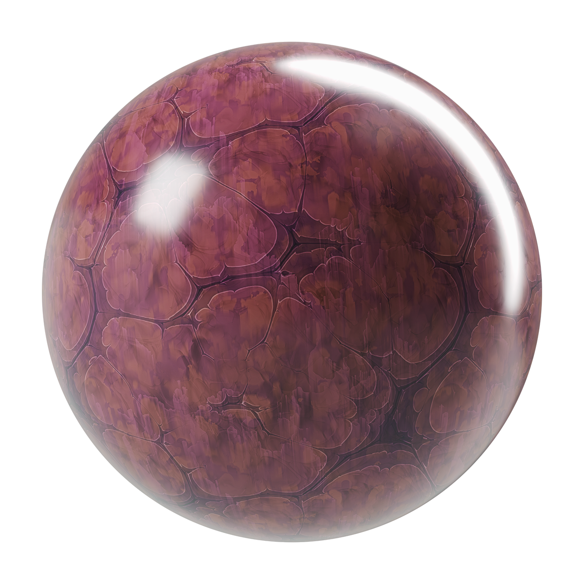 Stylized Purple Marble on Substance 3D Assets