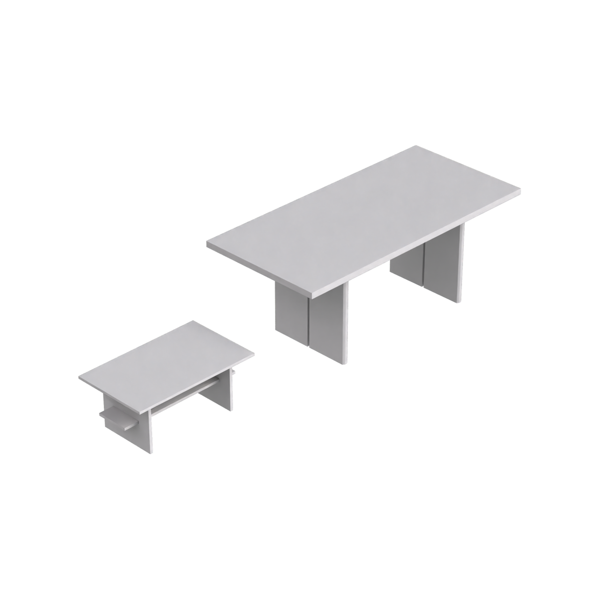 Rectangle Wood Table Set on Substance 3D Assets