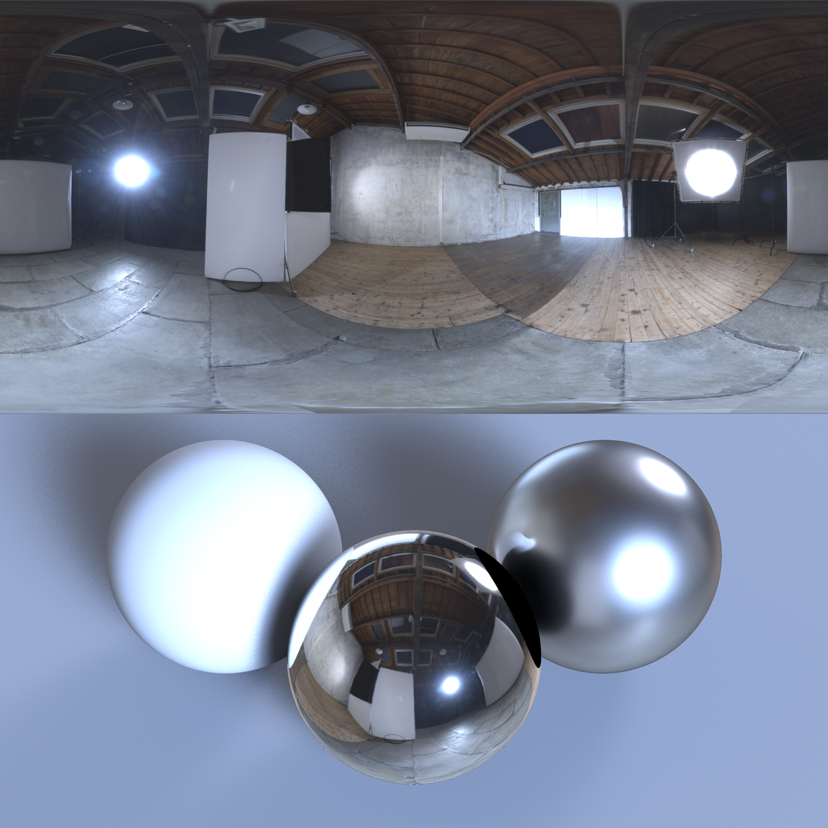 Interior Atelier Hard Sunlight on Substance 3D Assets
