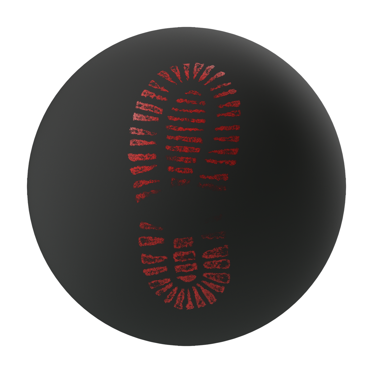 Single Dry Blood Shoe Smear on Substance 3D Assets