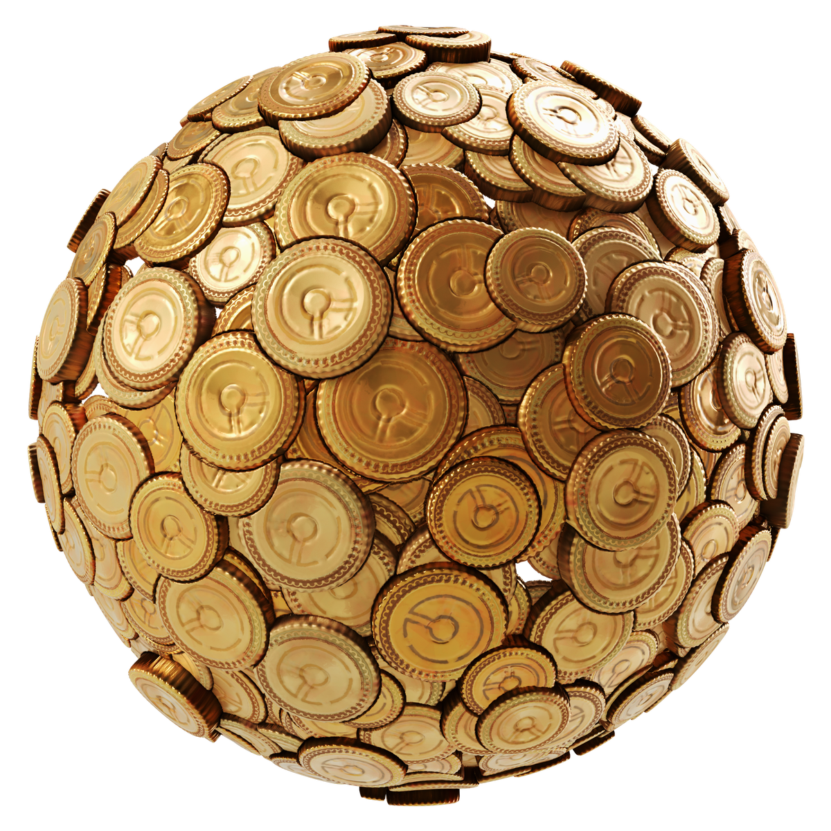 Stylized Gold Coins on Substance 3D Assets