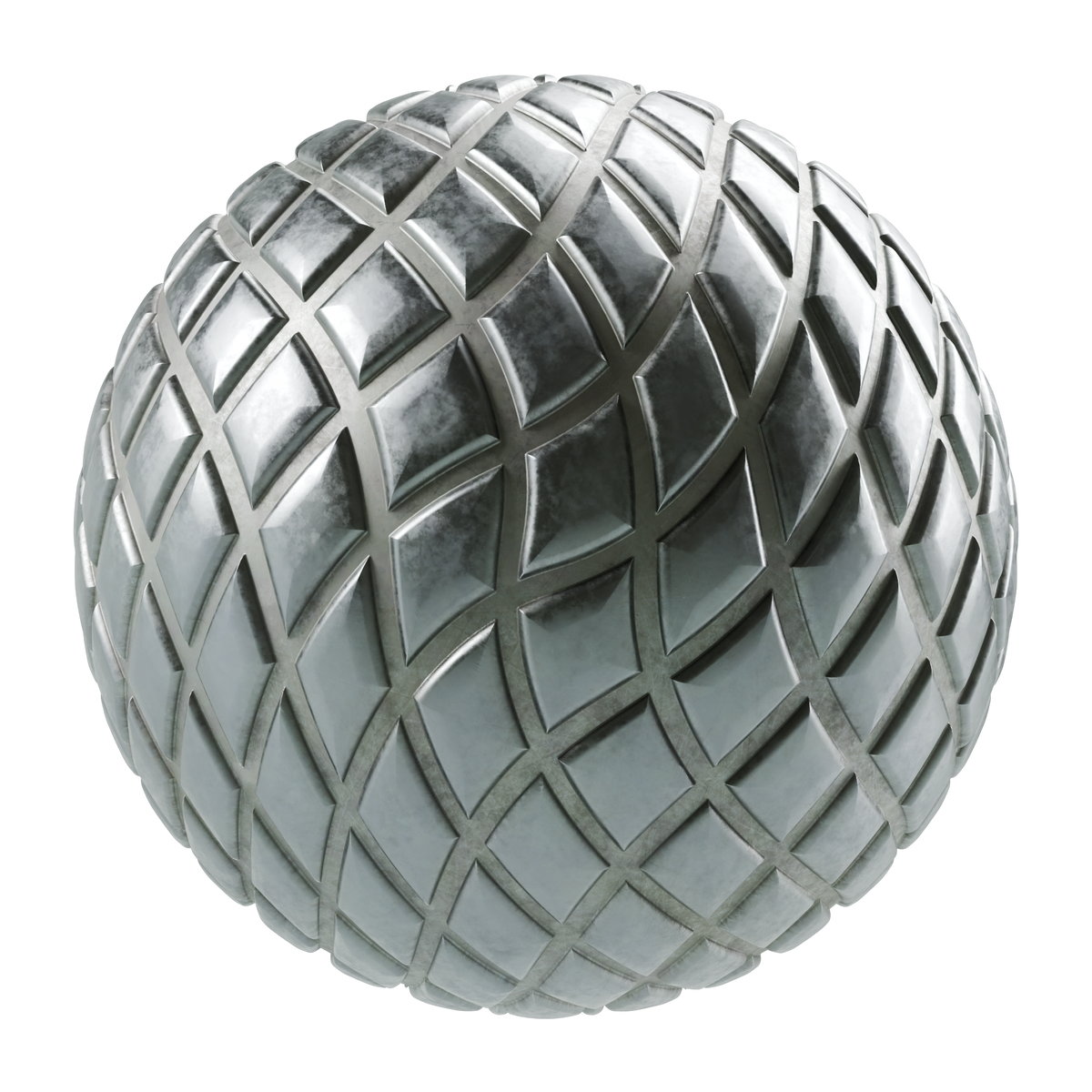 Rhombus Wave Pattern Antislip Metal on Substance 3D Assets