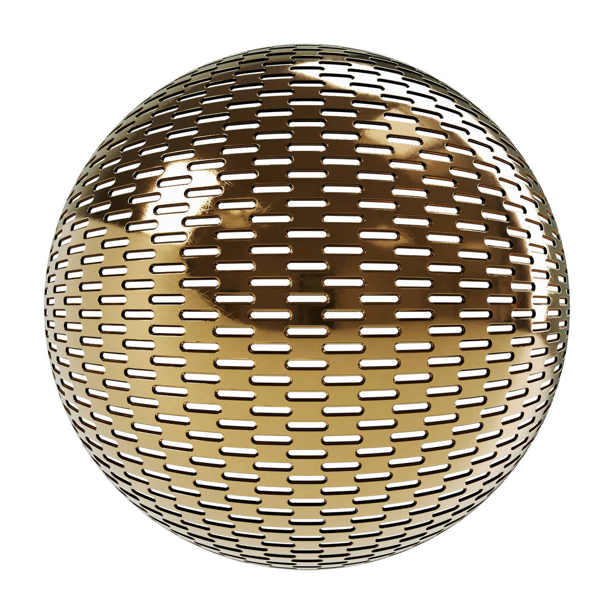 Bronze Perforated Oblong on Substance 3D Assets