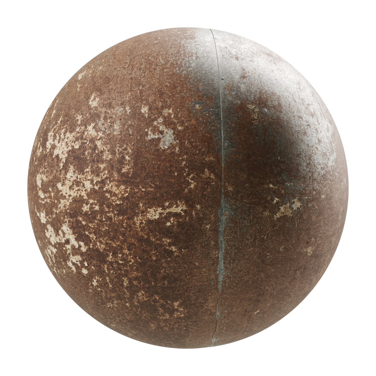 Bleached Rusty Metal Panel on Substance 3D Assets