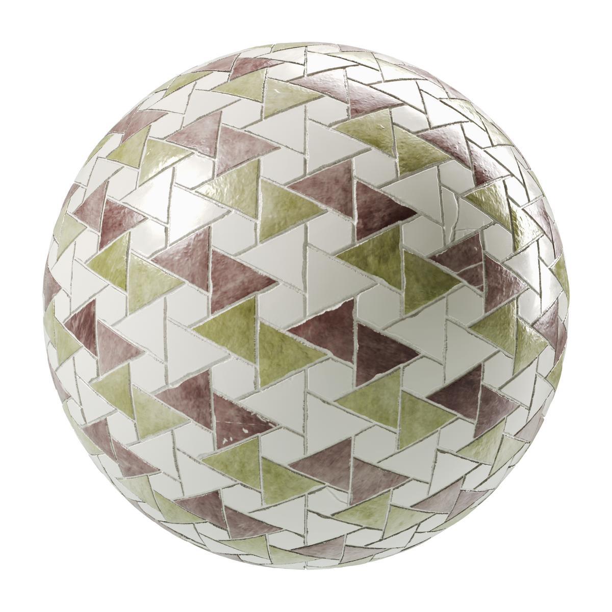 Ceramic Porcelain Nested Aperture Tiles on Substance 3D Assets