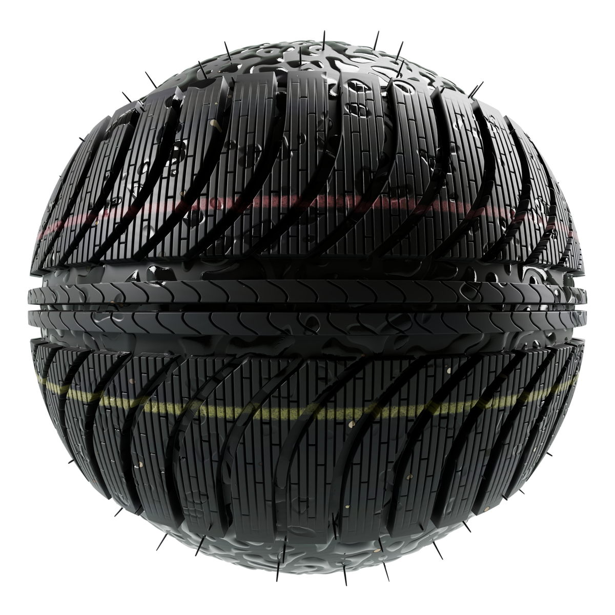 Snowy Tire V Tread All Season on Substance 3D Assets