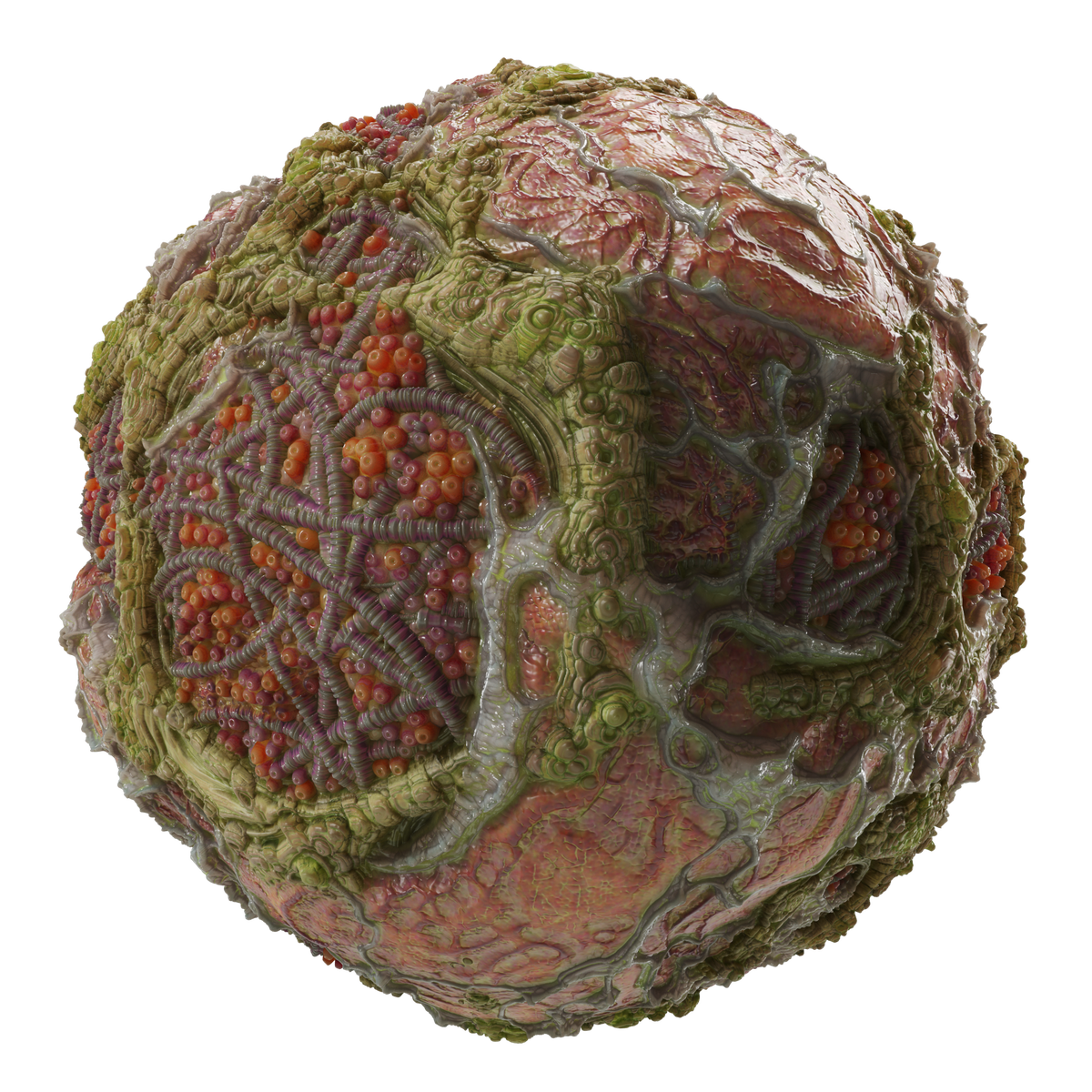 Alien Growth Flesh Rhizome on Substance 3D Assets